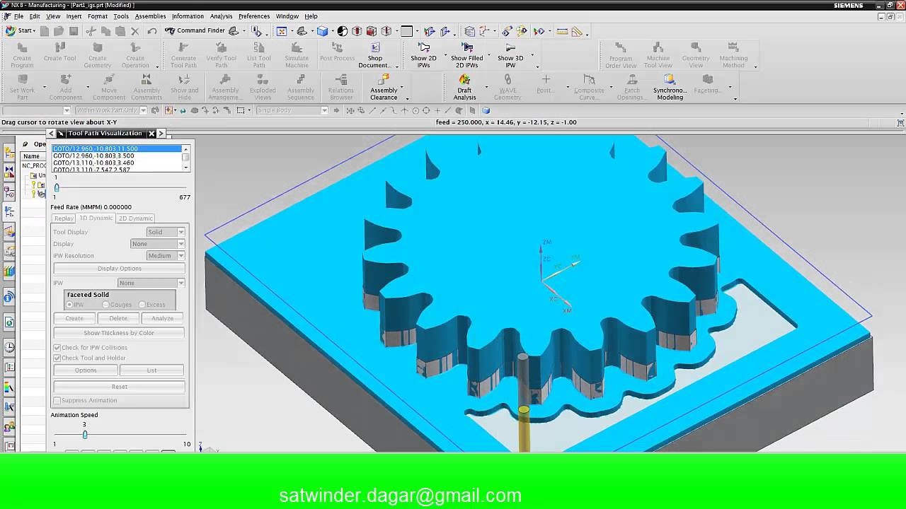 spur gear manufacturing on NX - YouTube