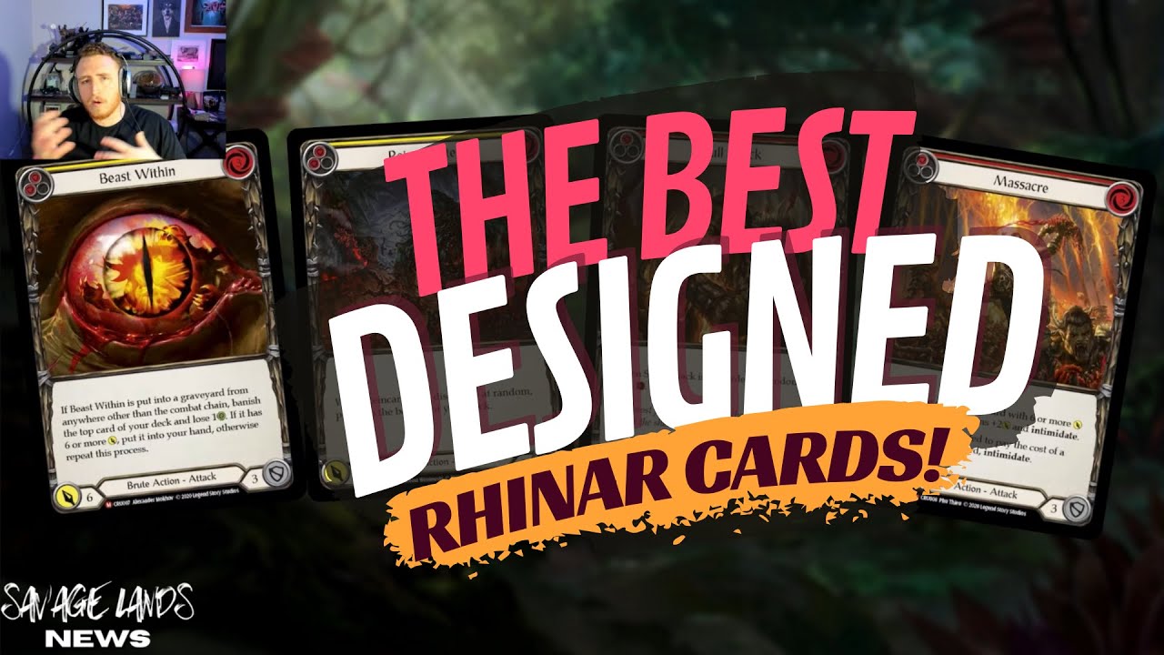 The Best Designed Rhinar Cards! (In My Opinion) - YouTube