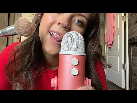 ASMR| Tongue Swirling on My Mic! Mic Licking, and regular Tongue Swirls & Flutters + Mic Brushing!