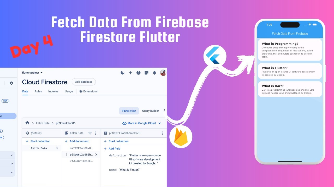 Firestore Read Data Flutter How To Fetch Data From Firestore In Flutter Youtube