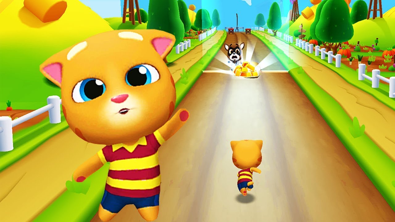 Talking Ginger Chạy Lấy Vàng Ở Nông Trại #151 - Talking Tom Gold Run ...