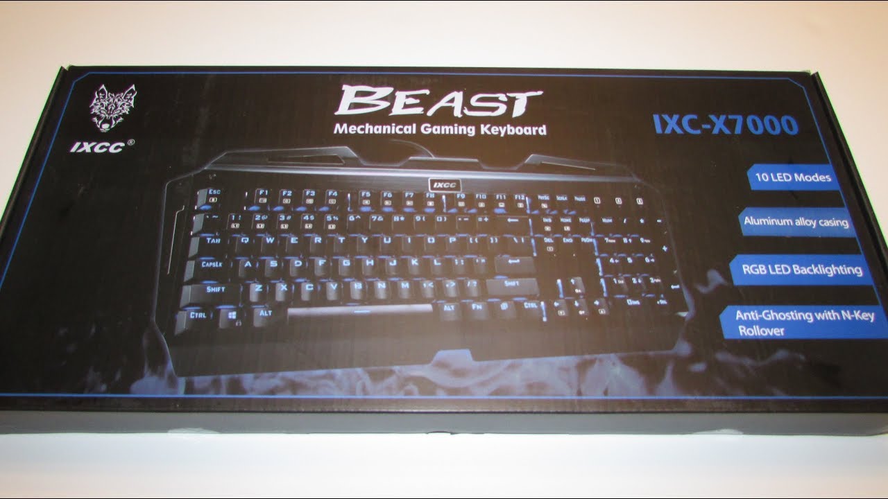 iXCC Keyboard Lighting Demo - YouTube