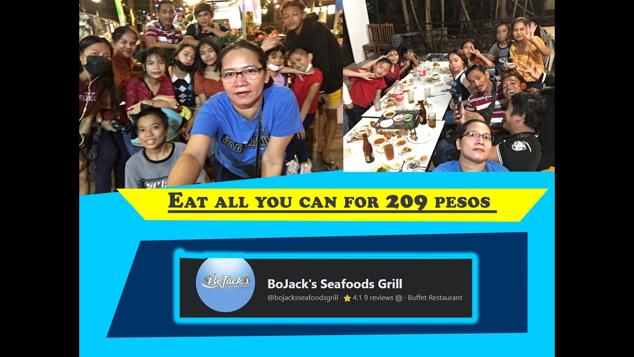 Bojack's Seafoods Grill EAT ALL U CAN | Gina Cabz - YouTube