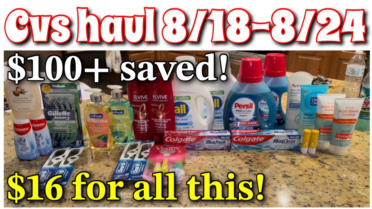 CVS coupon haul 8/18-8/24! Amazing $10 off $25 coupon🥳 | Saved over ...