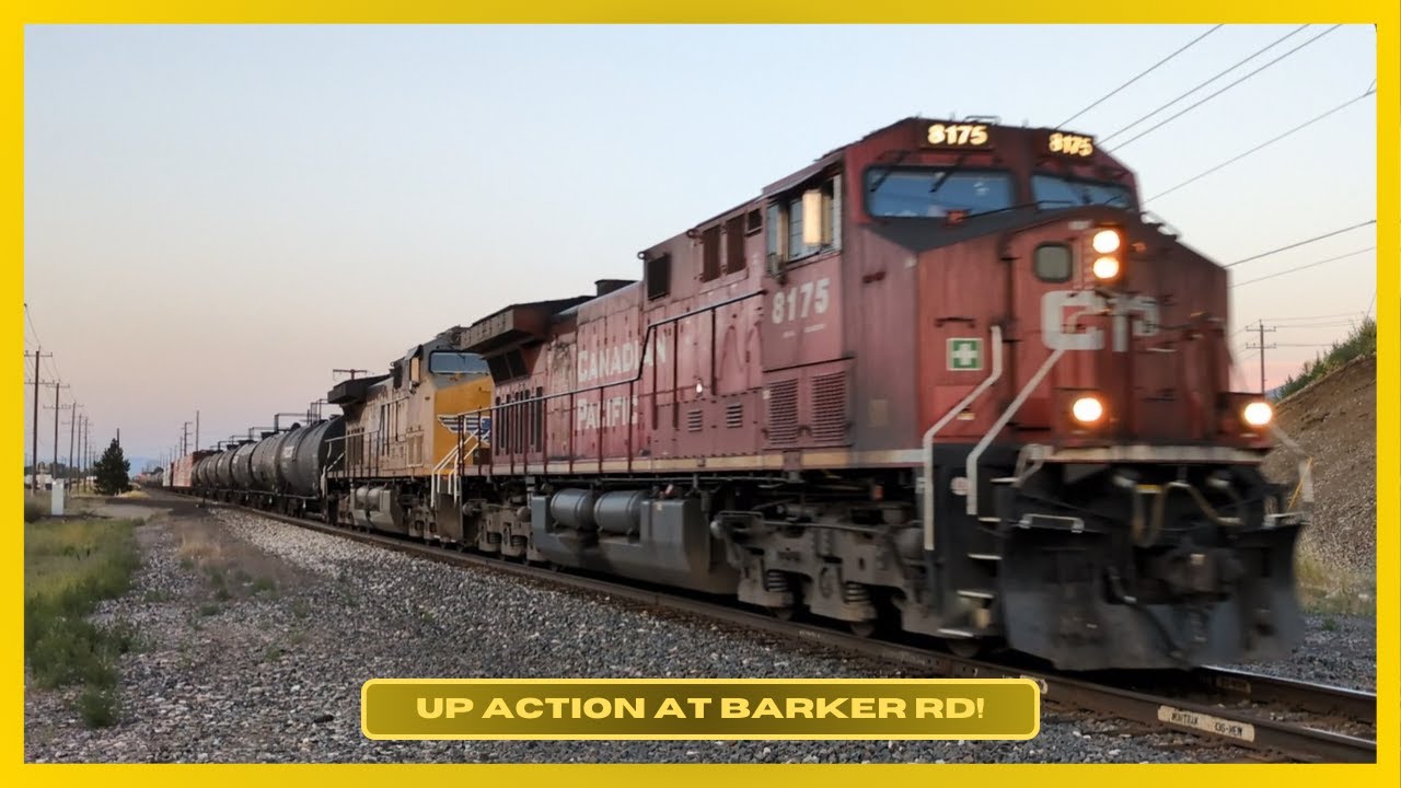 Union Pacific Action in Spokane Valley Washington - 7/14/24 - YouTube