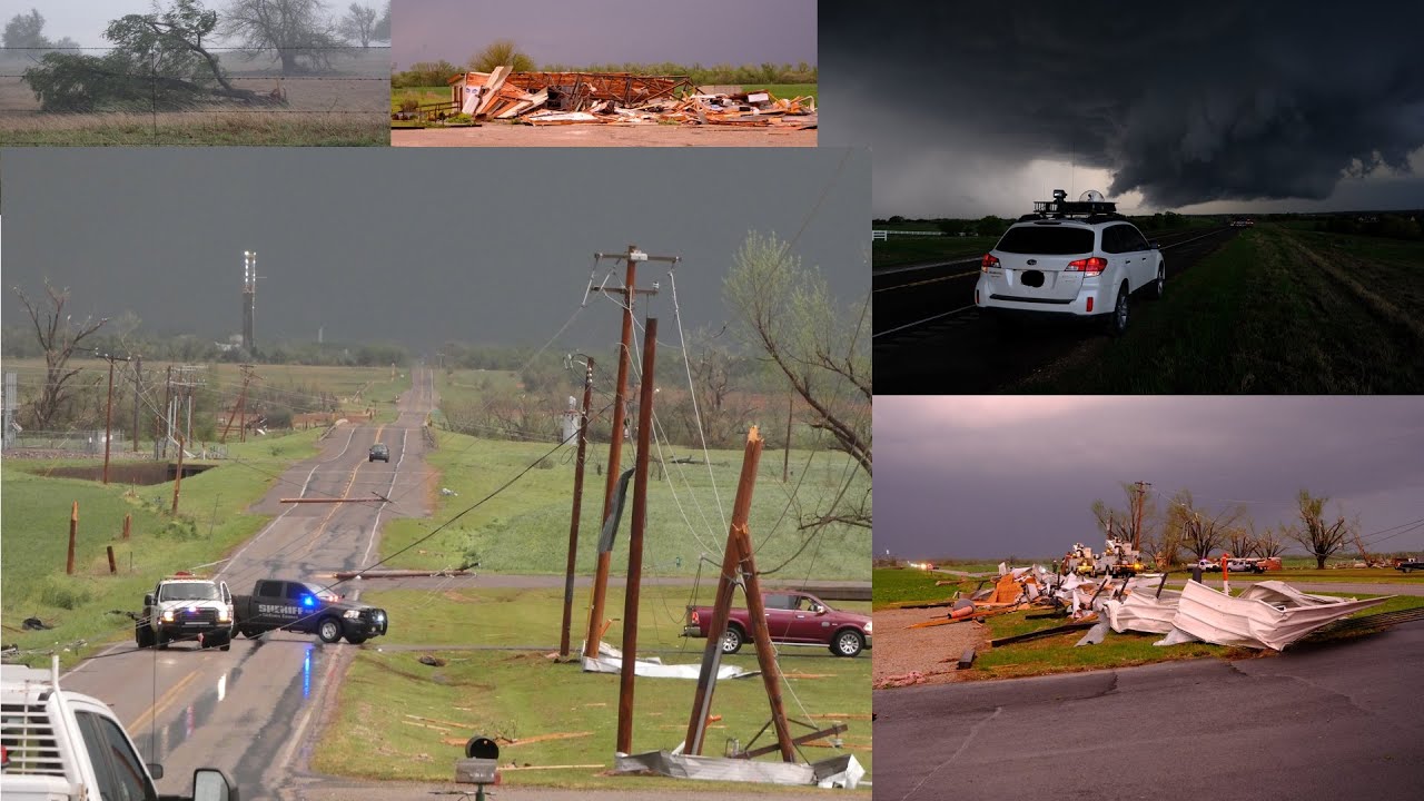 Close Range EF3 Tornado Development and Damage - Cole, OK EF3 - April ...