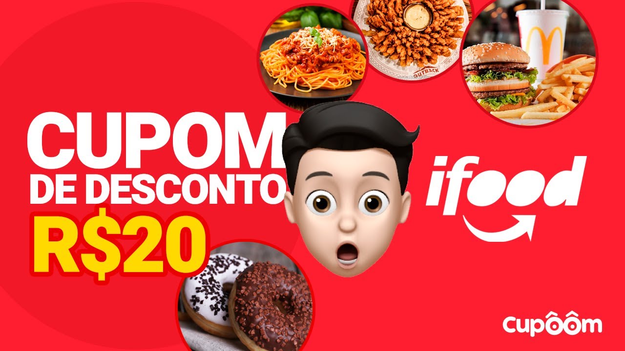 IFOOD - CUPOM DE DESCONTO 2022 | Ganhe até R$ 20 em seu pedido! - YouTube