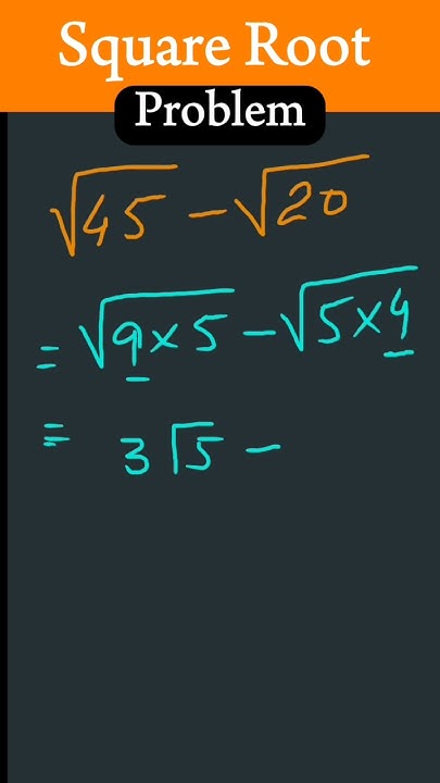Square Root problem solution #youtubeshorts - YouTube