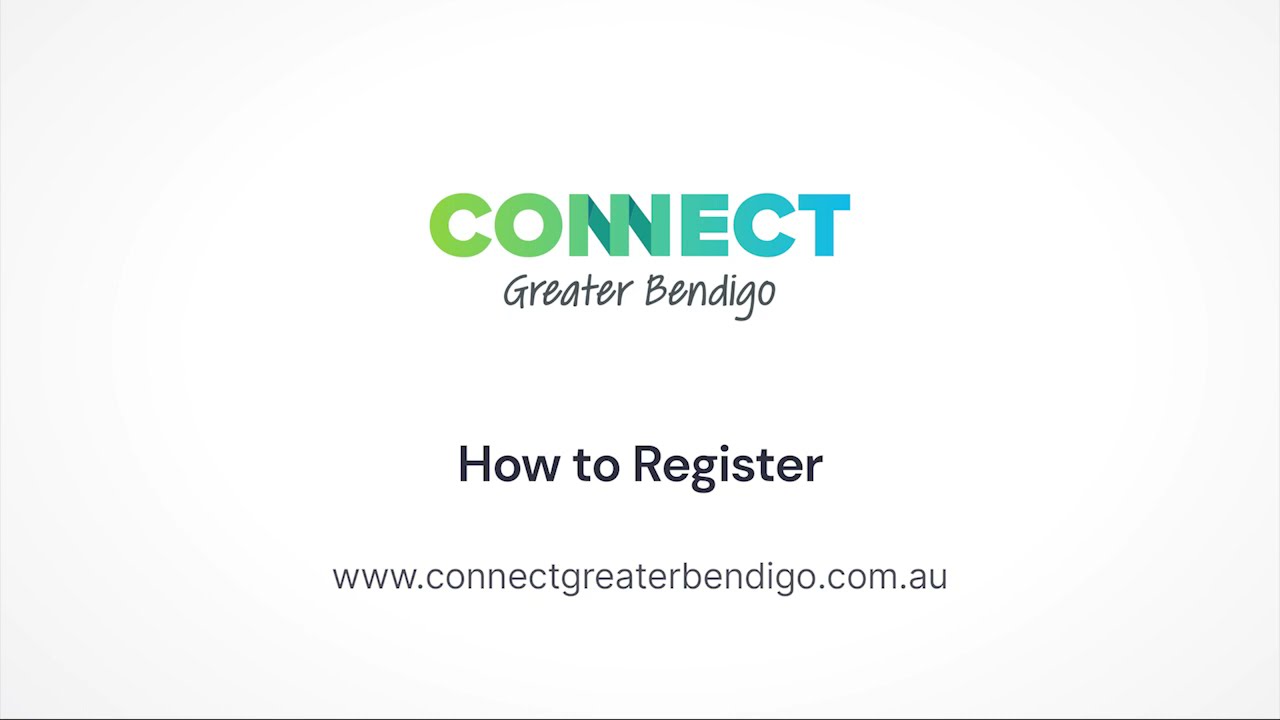 CONNECT Greater Bendigo - How to Register - YouTube
