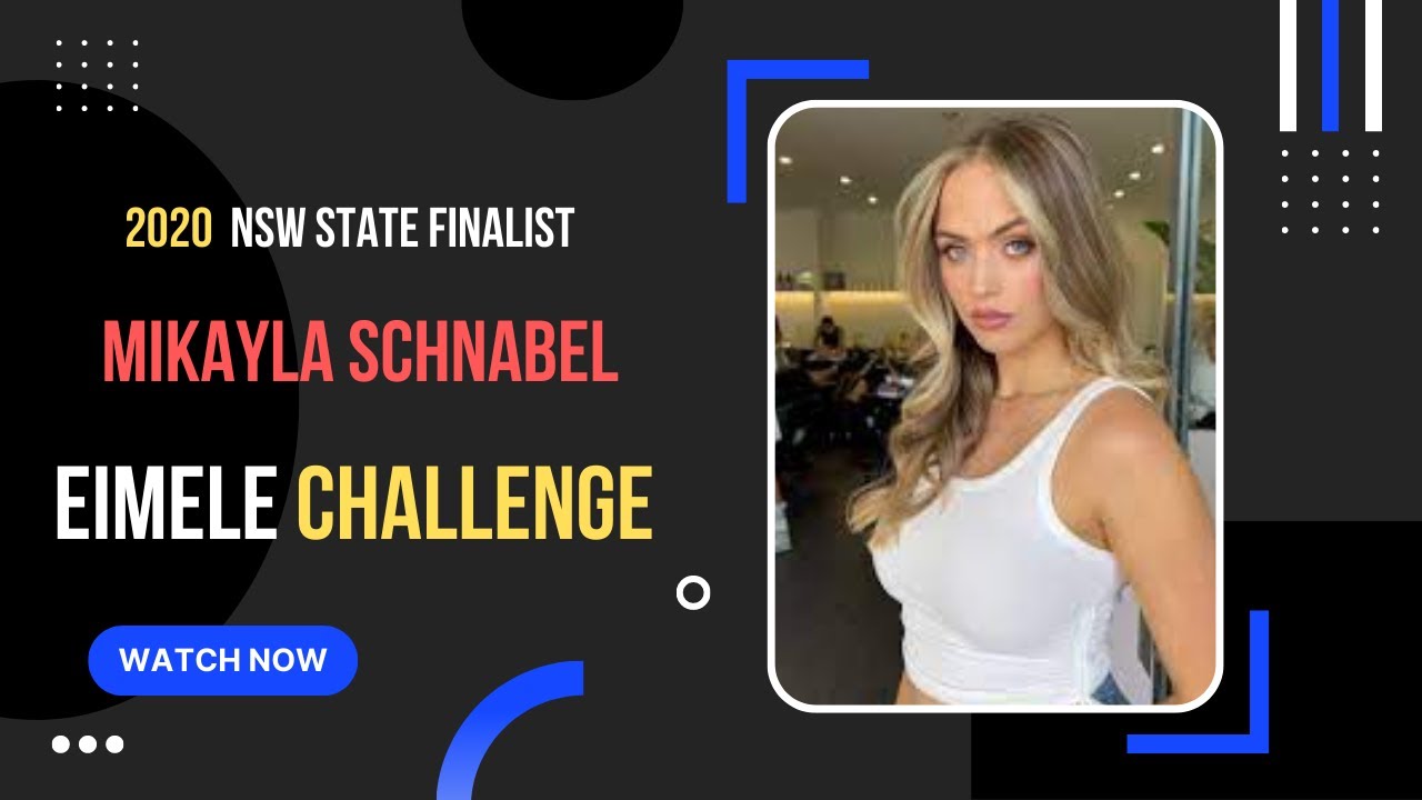 Miss Universe Mikayla Schnabel Finalist NSW State 2020 | Eimele ...