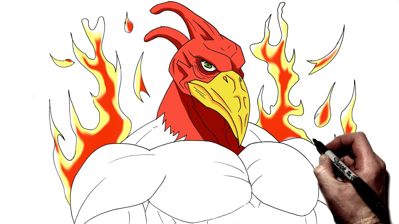 How To Draw Magician's Red | Step By Step | JoJo - YouTube