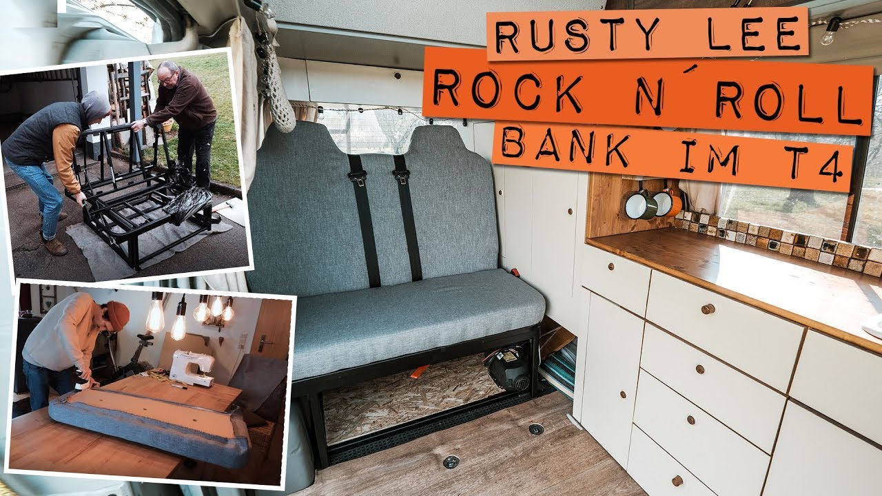 Rock N´ Roll - Rusty Lee Bed - Schlafbank für den T4, Polster selbst ...