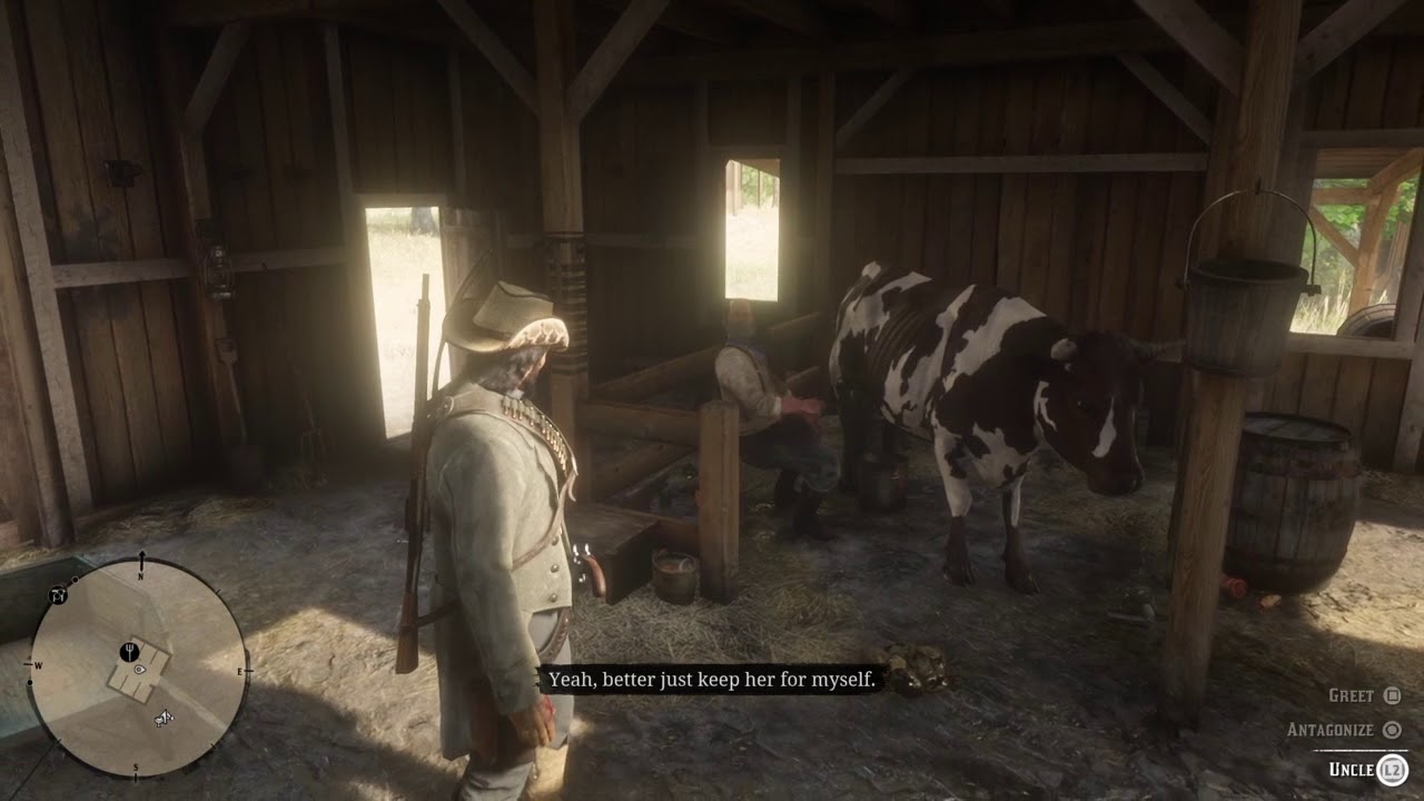 Uncle and the Beer Cow (Red Dead Redemption 2) - YouTube