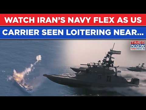 Iran’s Navy Flex On Cam As US Aircraft Carrier Seen Deployed Nearby: Khamenei’s Message To Trump?