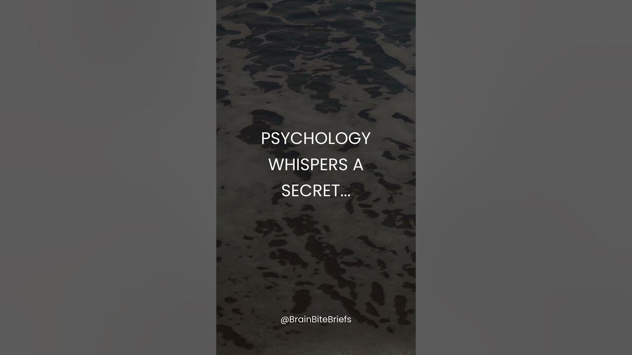 Psychology Whispers a Secret I Powerful Inspirational Quote | Short Motivational Video - YouTube