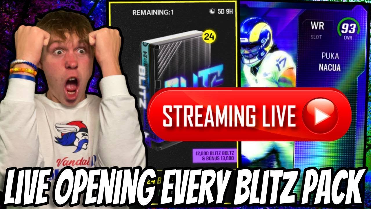 OMG OPENING EVERY BLITZ PACK LIVE!! TRYING TO PULL AN LTD!! - YouTube