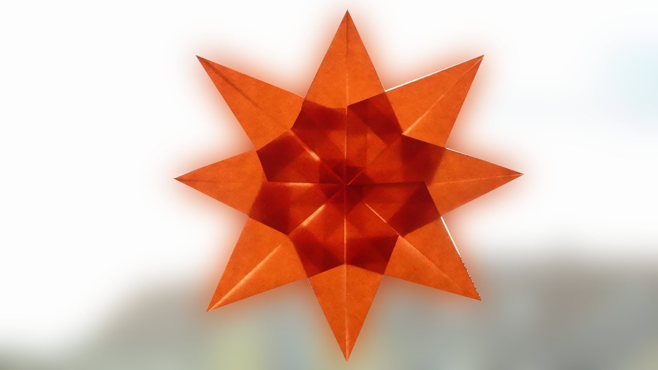 DIY How to Make a Window Star | Waldorf Fensterstern | Folded ...