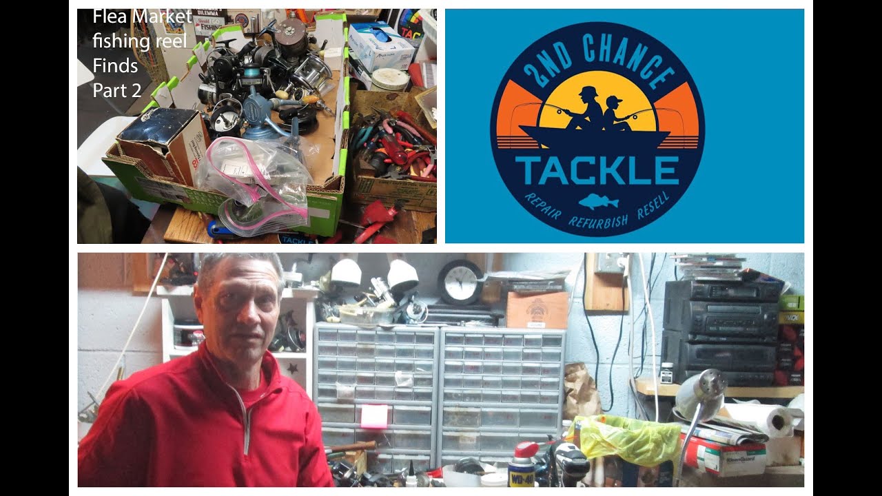 Flea Market fishing reel haul Part 3 with how to video previews - YouTube