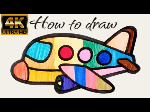 Learn How to Draw an Airplane Easily | Step-by-Step Tutorial for ...