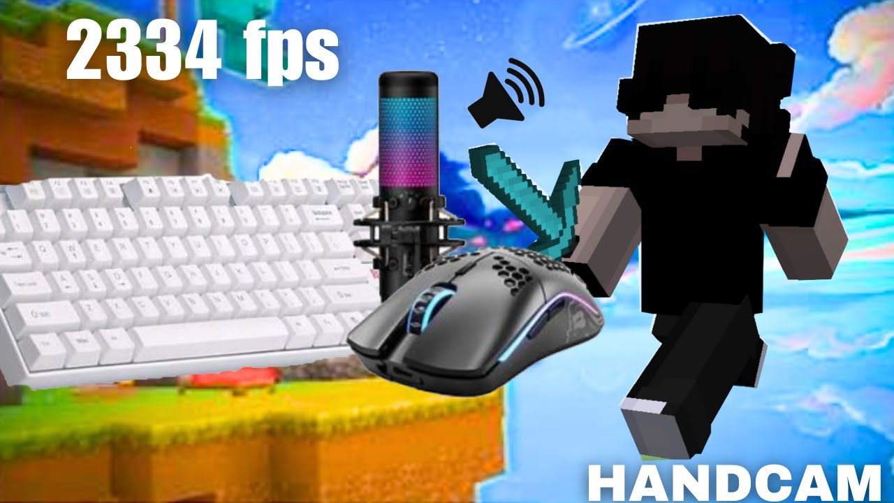 Bedwars Keyboard & Mouse Sounds With HANDCAM - YouTube