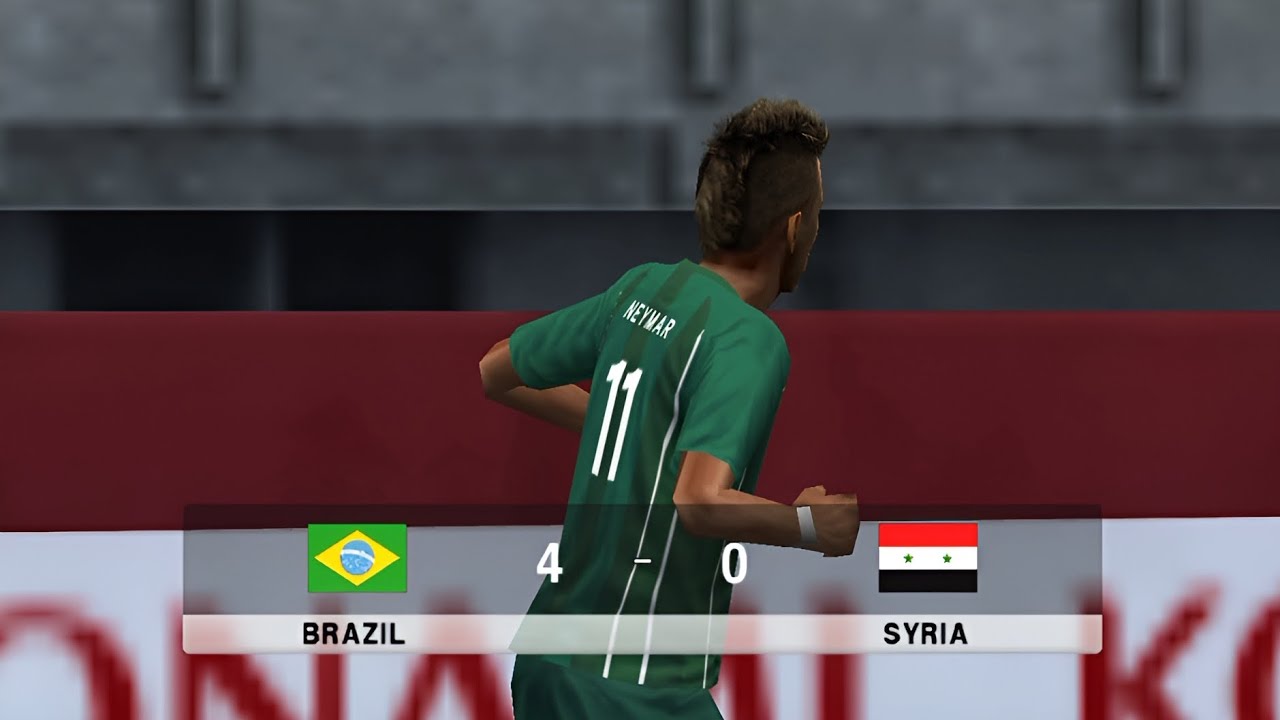 PES 12-Brazil Vs Syria||PSP(Ppsspp )Gameplay ||Pro Evolution Soccer ...