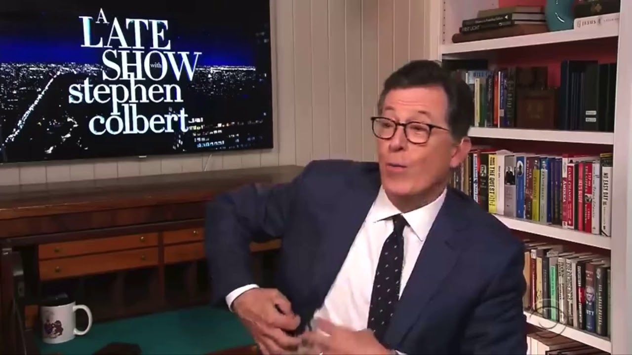 Stephen Colbert Singing Just Dropped In By Kenny Rogers - YouTube