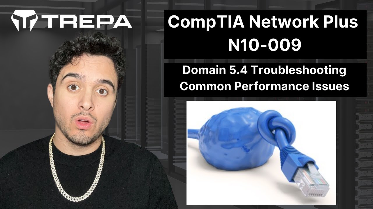 Domain 5.4 Troubleshooting Common Performance Issues | Network Plus N10 ...