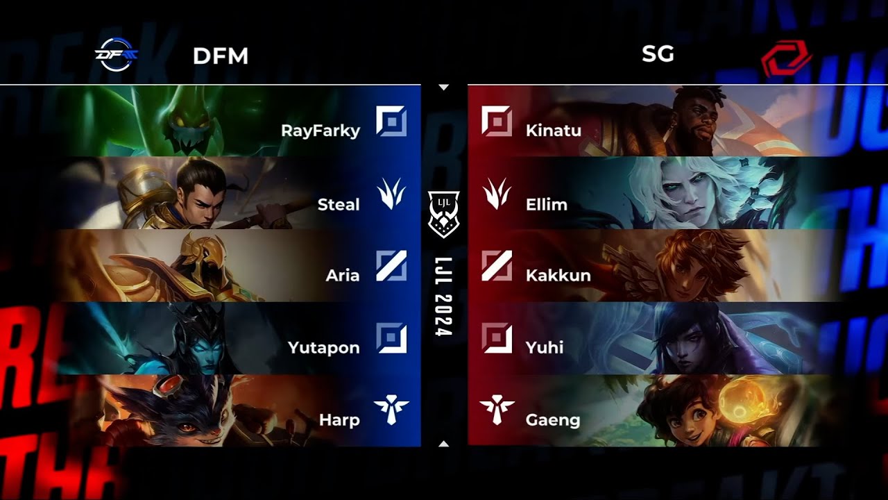 LJL 2024 Spring Day5 DFM vs SG game1 - YouTube