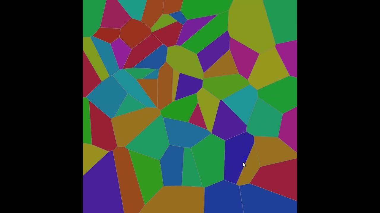 A Voronoi diagram in p5.js - YouTube