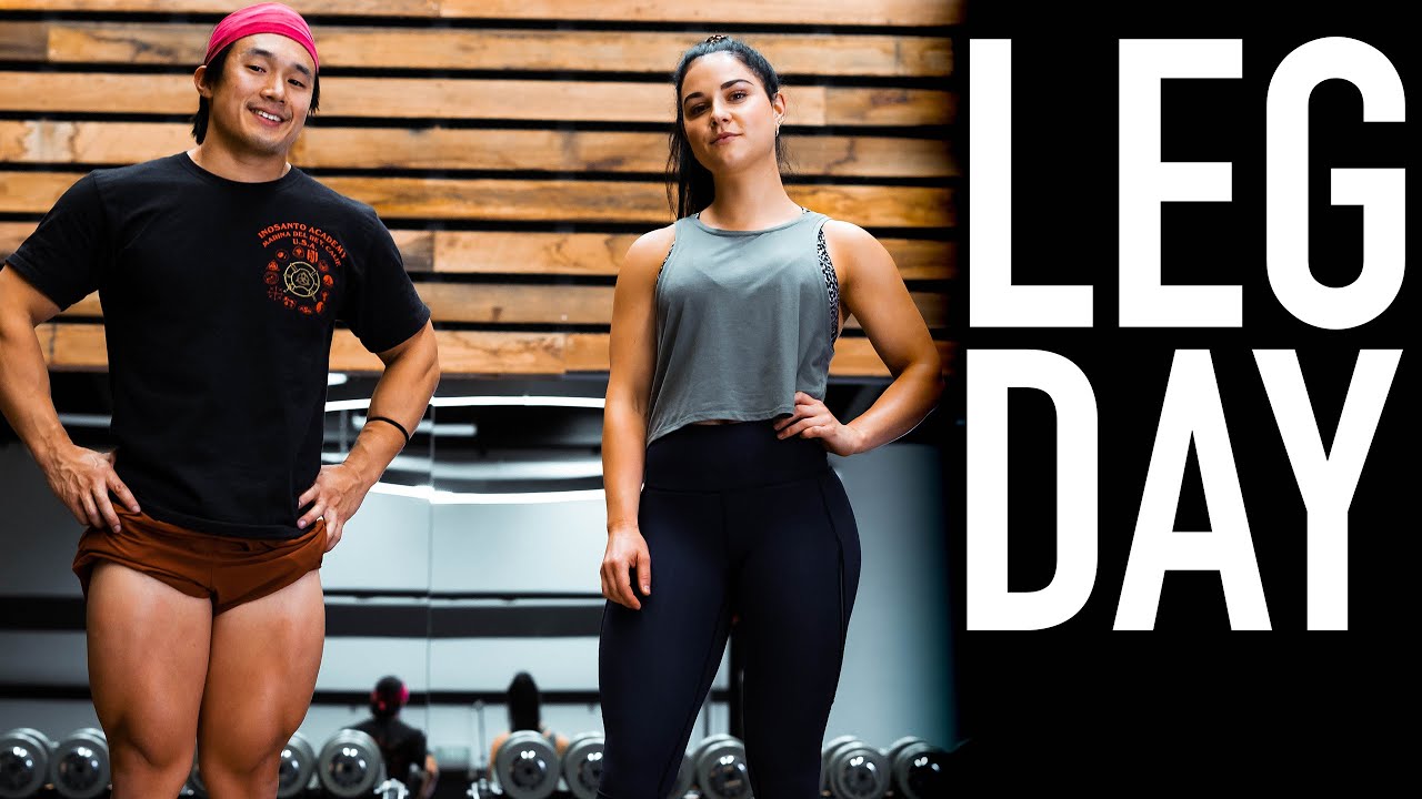 LEG DAY WORKOUT With My Training Partner Sharelle - QUADS & HAMSTRINGS ...