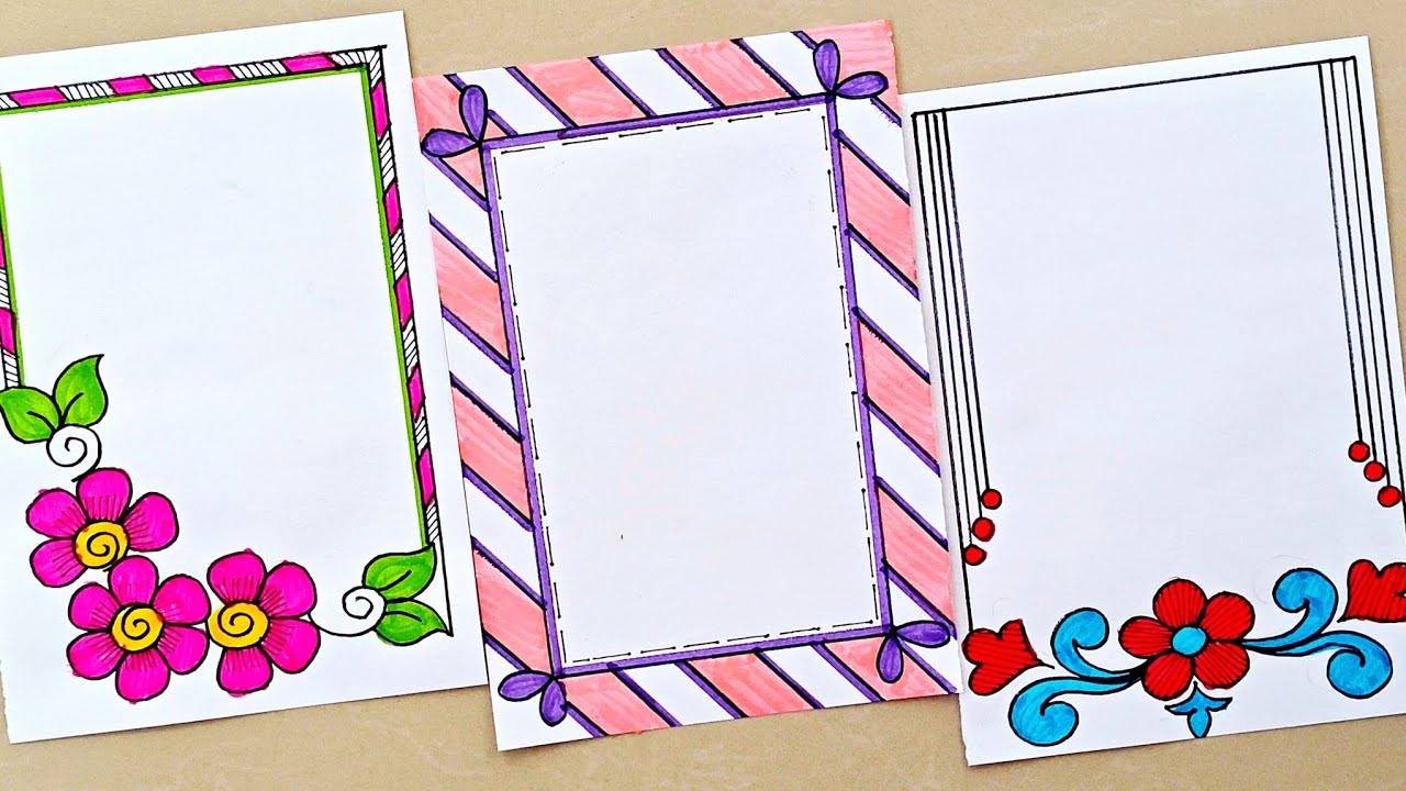 Easy design borders/Project work design/Project design/Front page ...