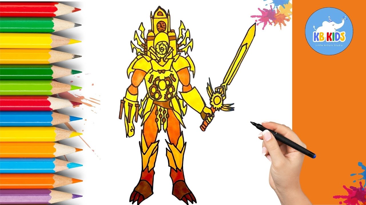 How to DRAW Upgraded Titan Clock Man - Skibidi Toilet Multiverse 030 ...