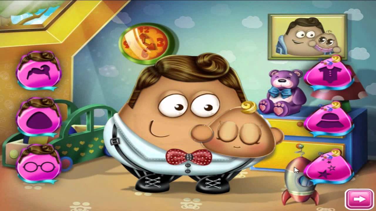 Hướng dẫn chơi game Tắm cho Pou - Pou Baby Wash trên Game Vui - YouTube