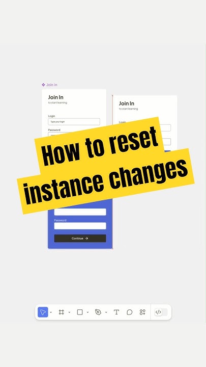 How to reset all instance changes to Component design in Figma #figmatutorial #figma - YouTube