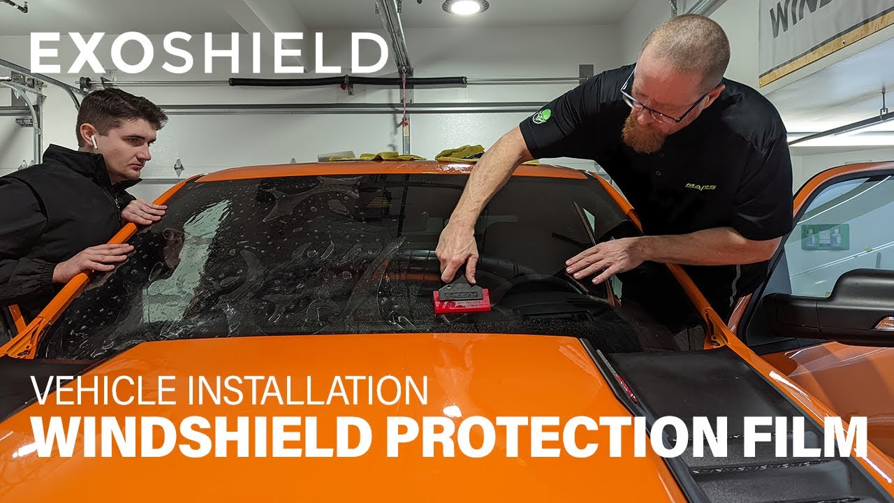 Exoshield Windshield Protection Film Installation on 2021 Dodge RAM TRX ...