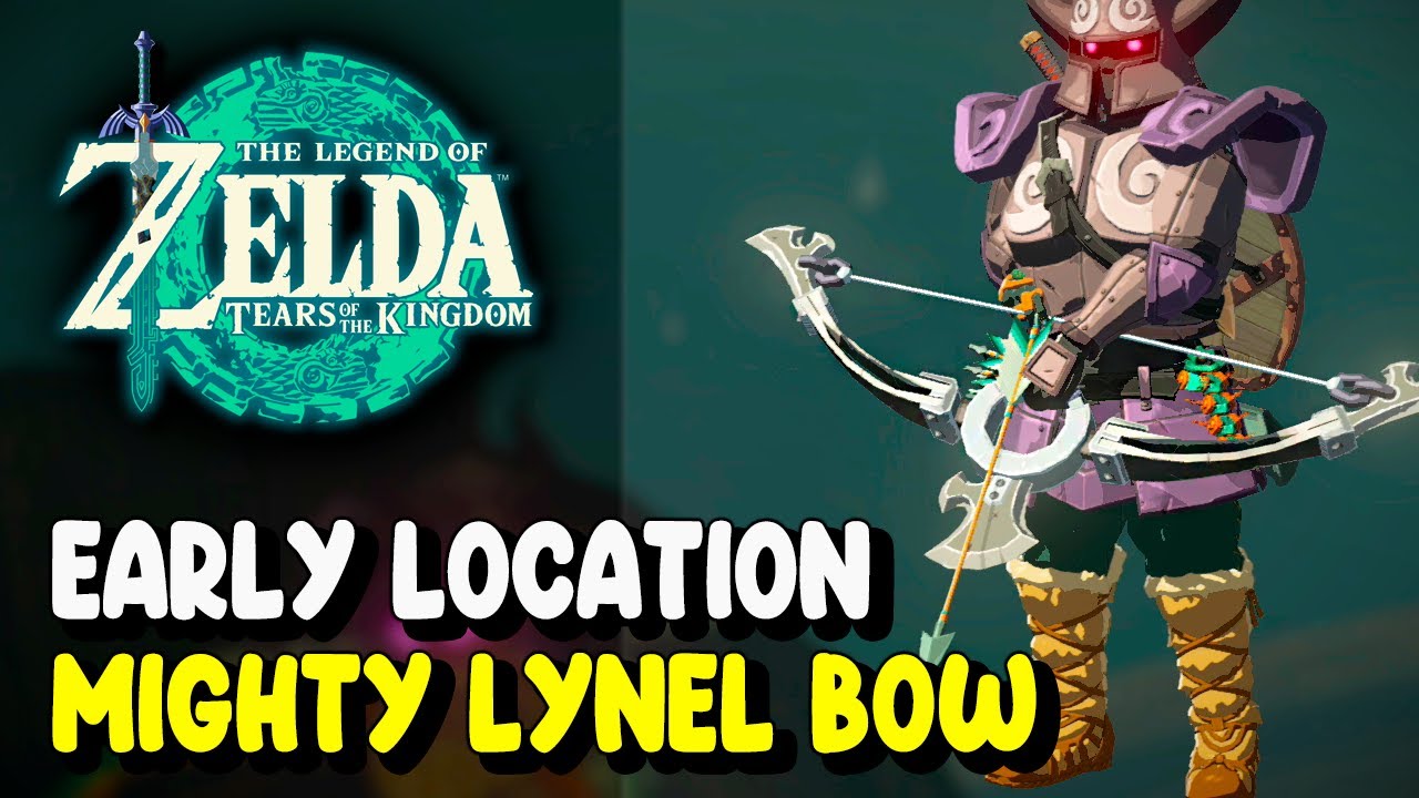 Zelda Tears Of The Kingdom Mighty Lynel Bow Early Location Triple Shot Bow Youtube