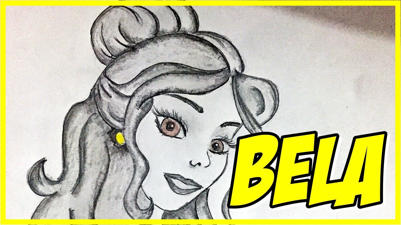 Como Desenhar - BELA (A BELA E A FERA) // (How To Draw Belle) [HD ...