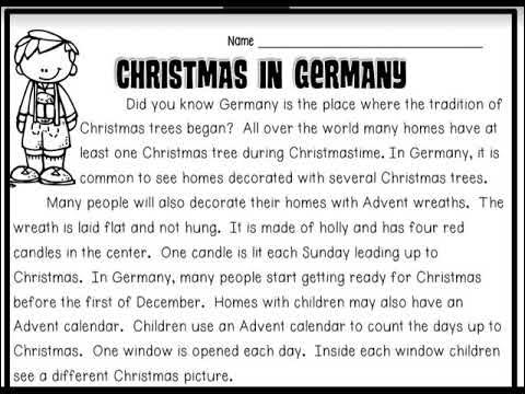 Christmas in Germany read aloud - YouTube