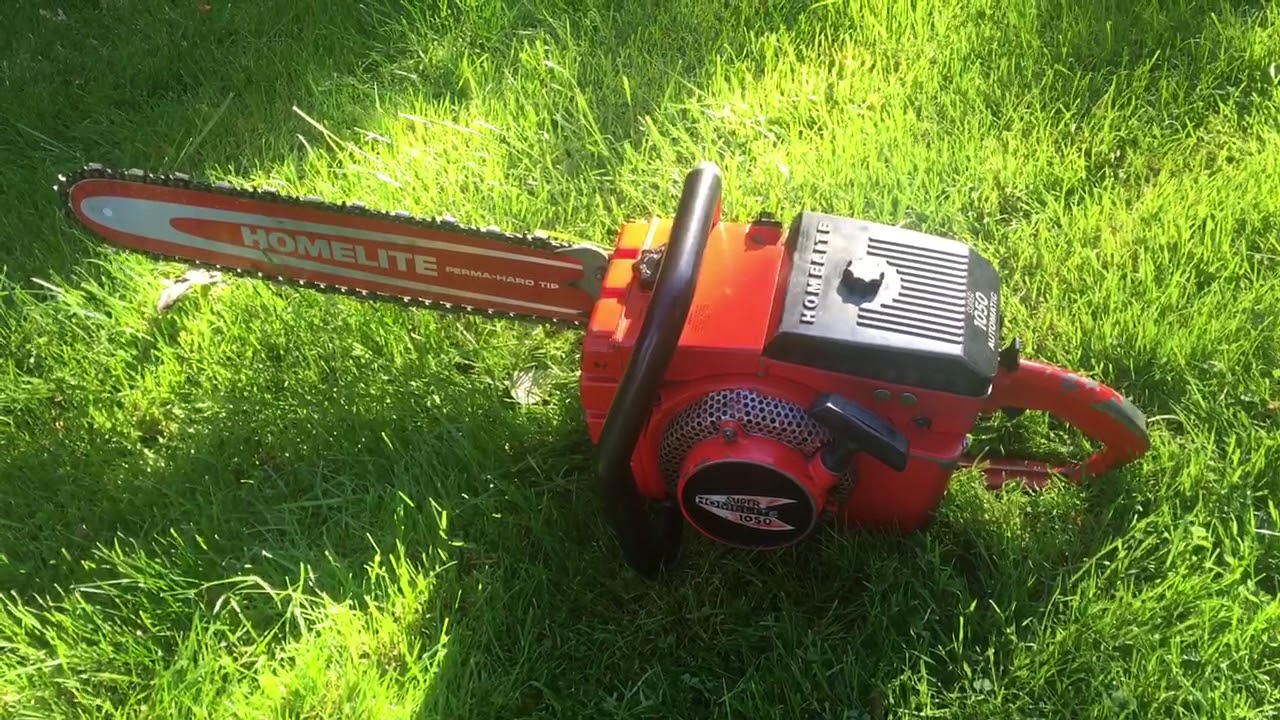 Homelite Super 1050 Automatic idling - YouTube
