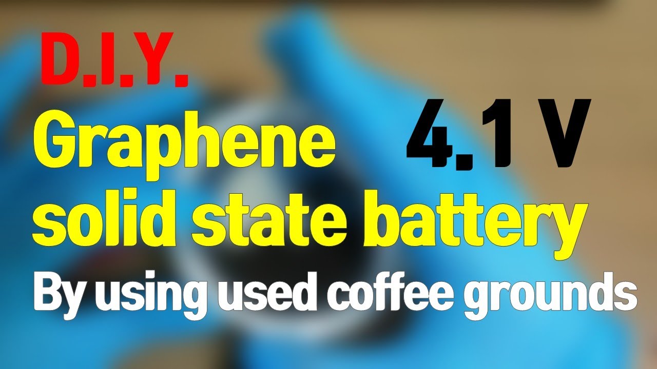 graphene solid state battery by used coffee grounds - YouTube