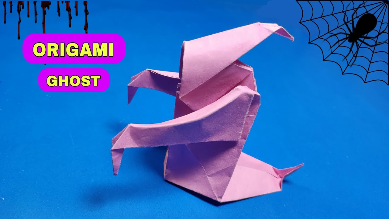 how to make origami halloween ghost | adorable halloween decoration ...