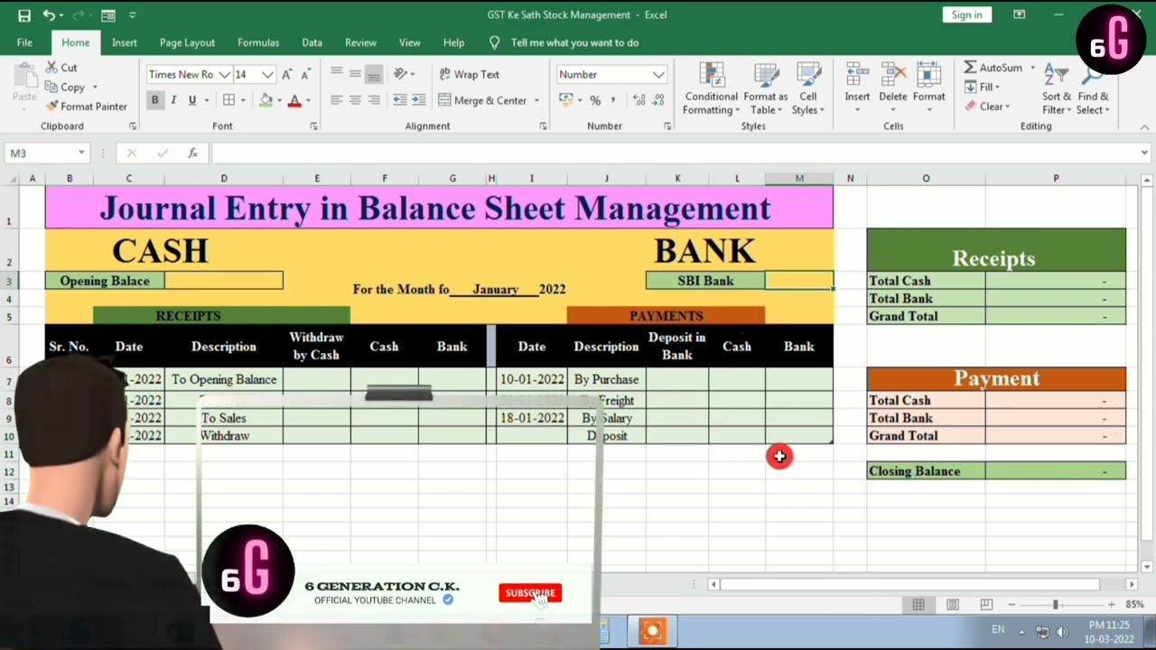 How To Use Excel For JOURNAL ENTRY BALANCE SHEET OR MANAGEMENT YouTube How To Use Excel For JOURNAL ENTRY BALANCE SHEET OR MANAGEMENT YouTube