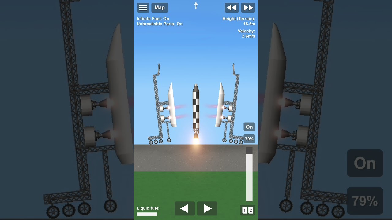 Cool launch pad in space flight simulator ||SFS|| - YouTube