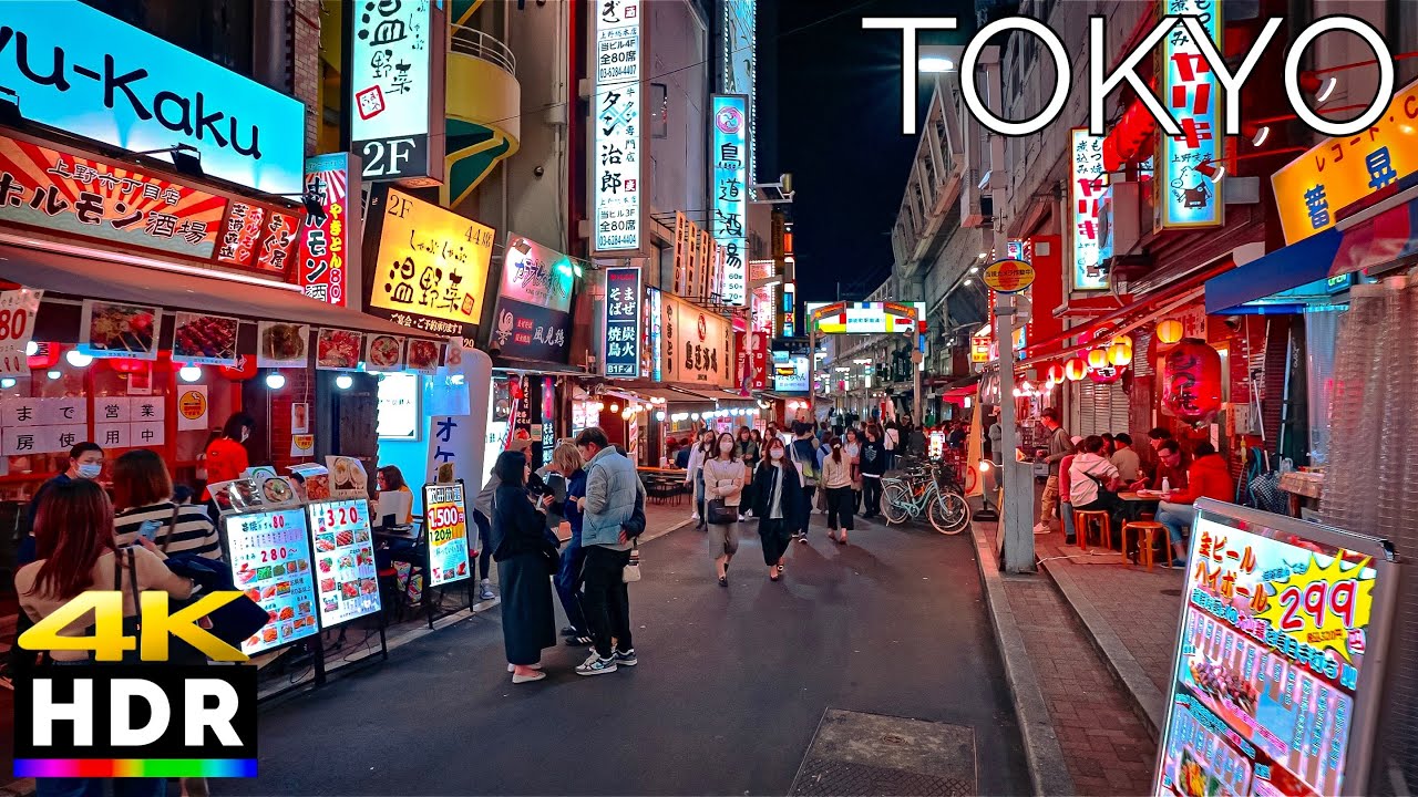 【4K•HDR】Friday Evening Walk in Downtown Tokyo, Japan - YouTube