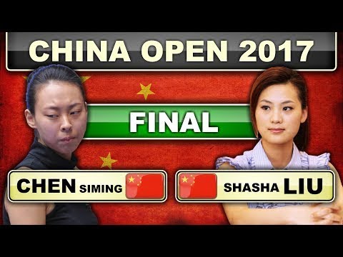 [Billiards 2017] Liu ShaSha 刘莎莎 v Chen Siming 陳思明 | FINAL China Open 9 ...