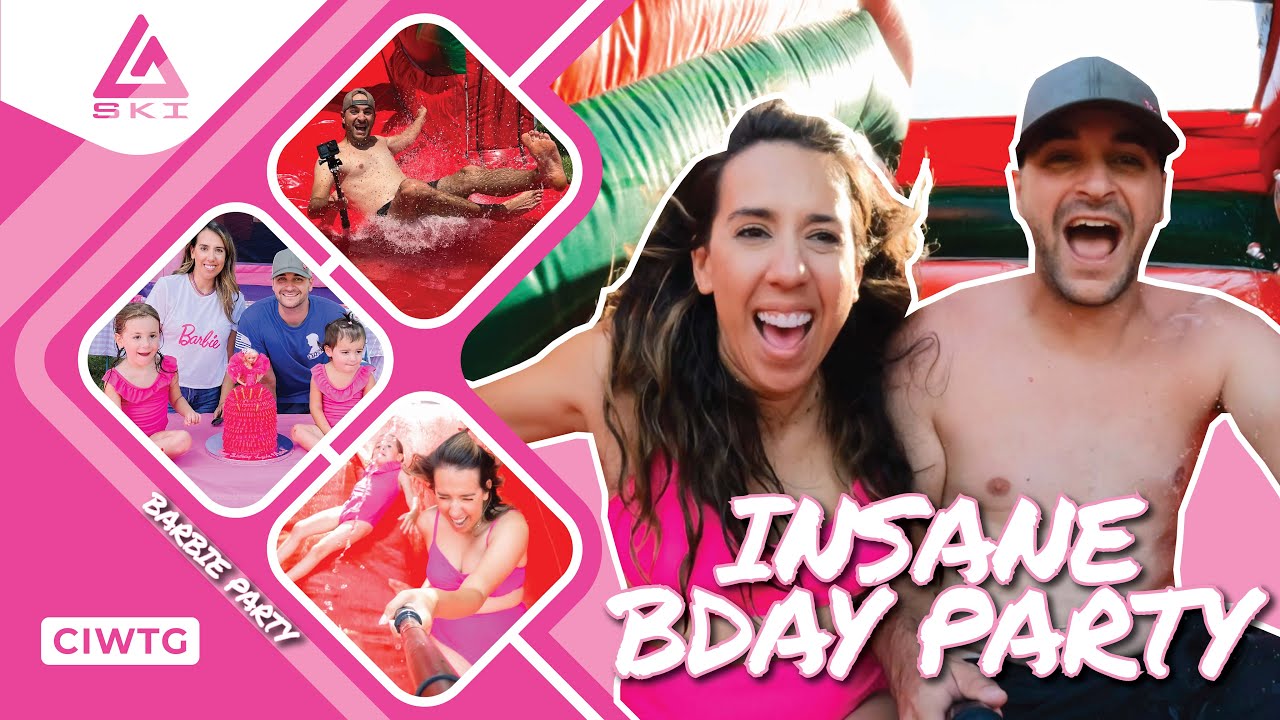 BEST BARBIE BIRTHDAY PARTY | INSANE WATERSLIDE TRICK SHOTS | CIWTG ...