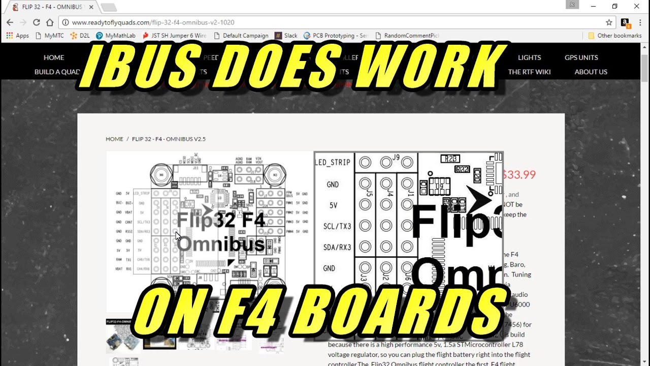 IBUS On Omnibus F4 (and probably other F4 boards) - YouTube
