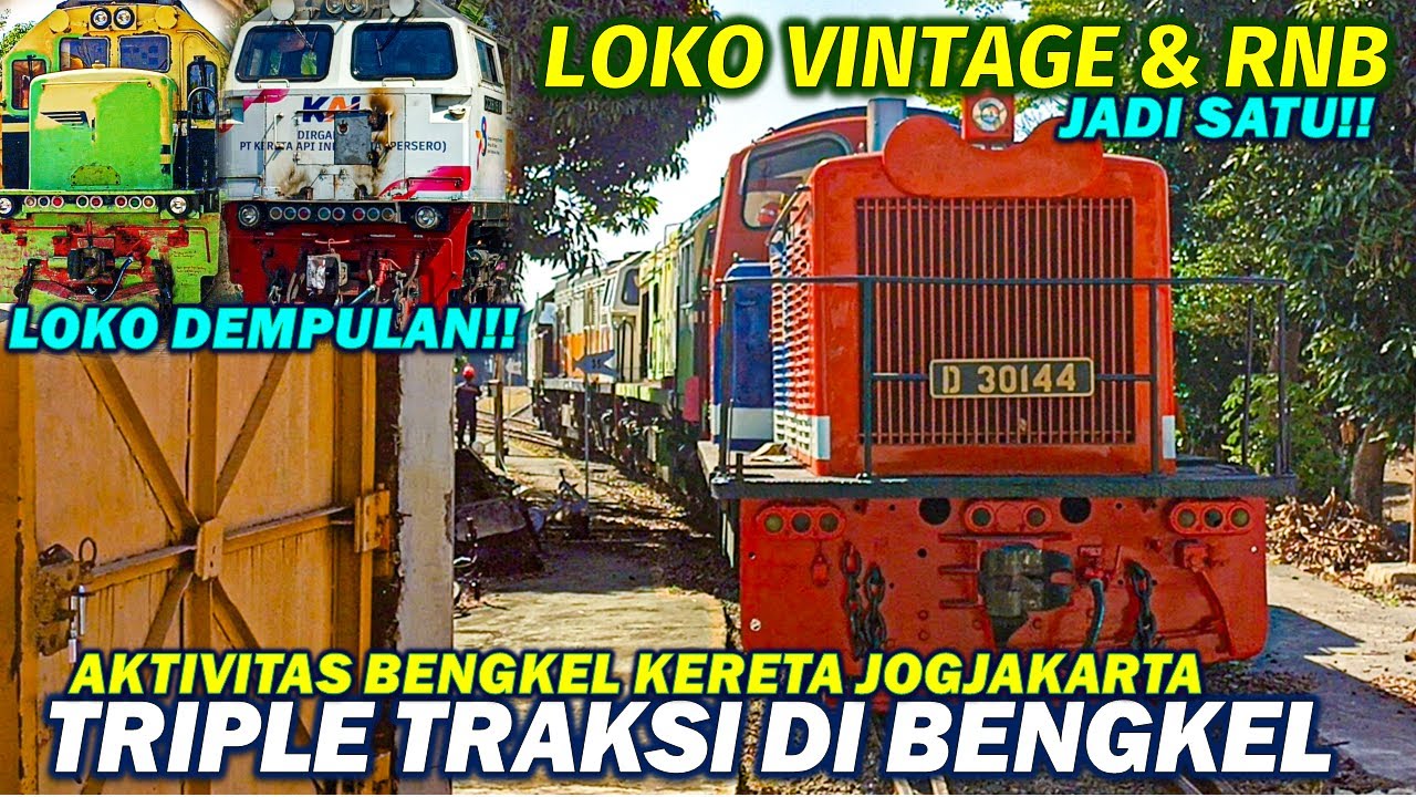 CC 201 92 01 VINTAGE & LOKO RNB JADI SATU! Triple Traksi Lokomotif di ...