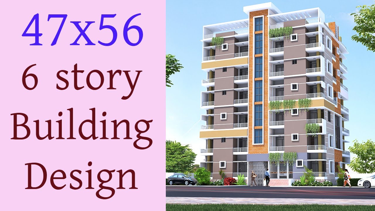 6 Storied Building Design - YouTube