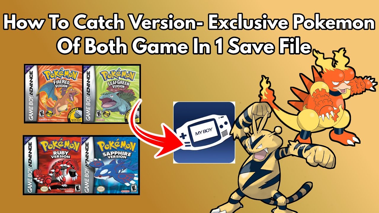 How To Catch Version Exclusive Pokemon Without Trading - YouTube